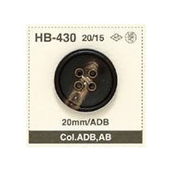 HB430 サンプル 4つ穴 水牛ボタン – APPM（アパレルパーツマーケット）- 服飾資材 BtoB 卸売・仕入れ通販サイト