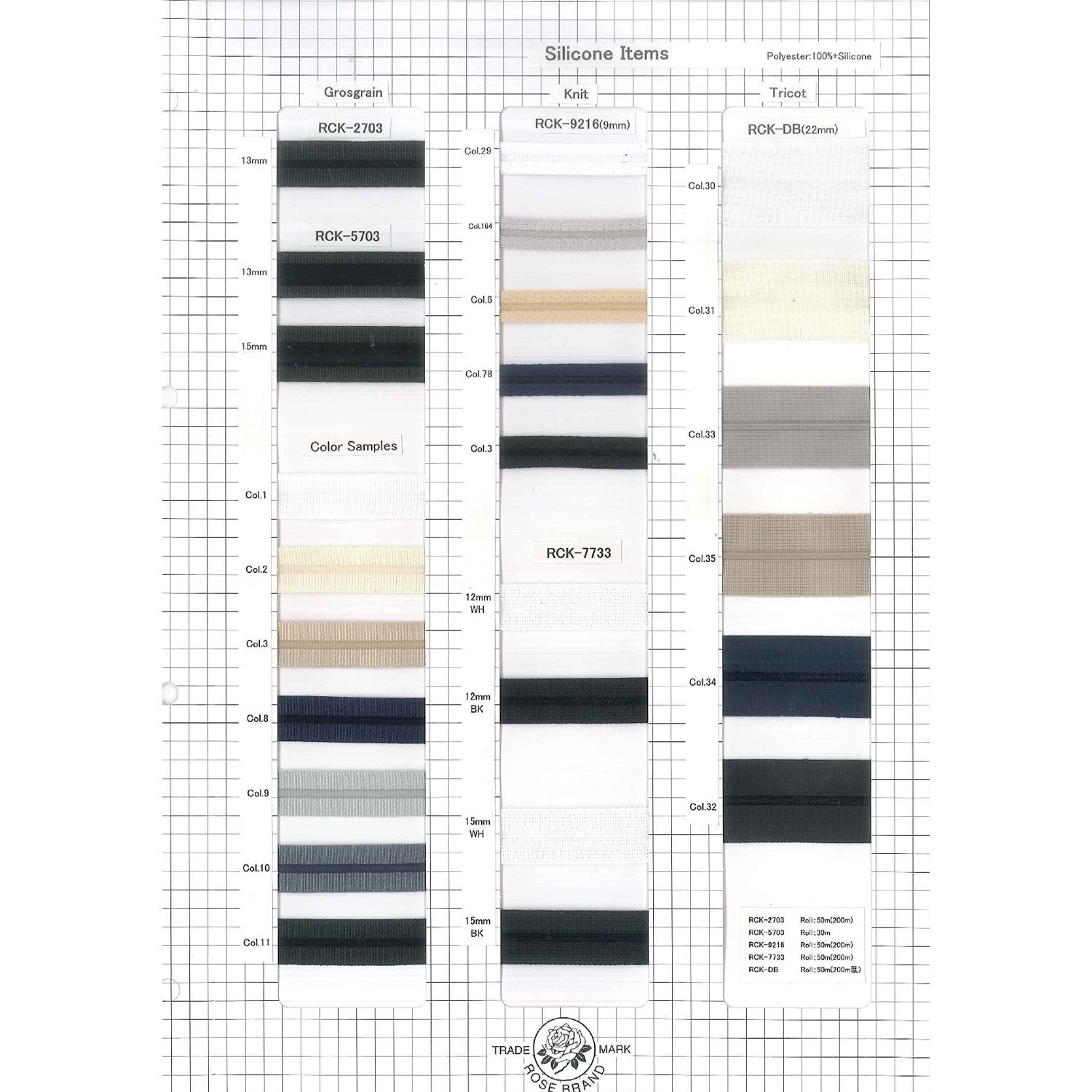 RCK-DB サンプル テープ – APPM（アパレルパーツマーケット）- 服飾資材 BtoB 卸売・仕入れ通販サイト