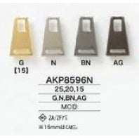 AKP8596N Plated zipper point – APPM（アパレルパーツマーケット）- 服飾資材 BtoB 卸売・仕入れ通販サイト